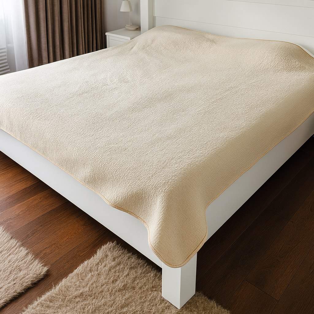 Ćebe Bahar Premium Glat 210x240cm Krem boja - Viktorija