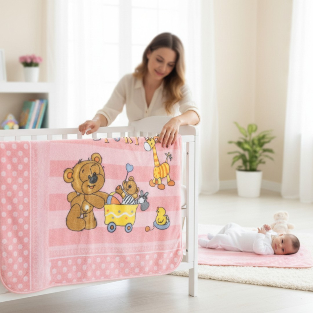 Bebi ćebe Toy story -100x120cm Pink color – Viktorija